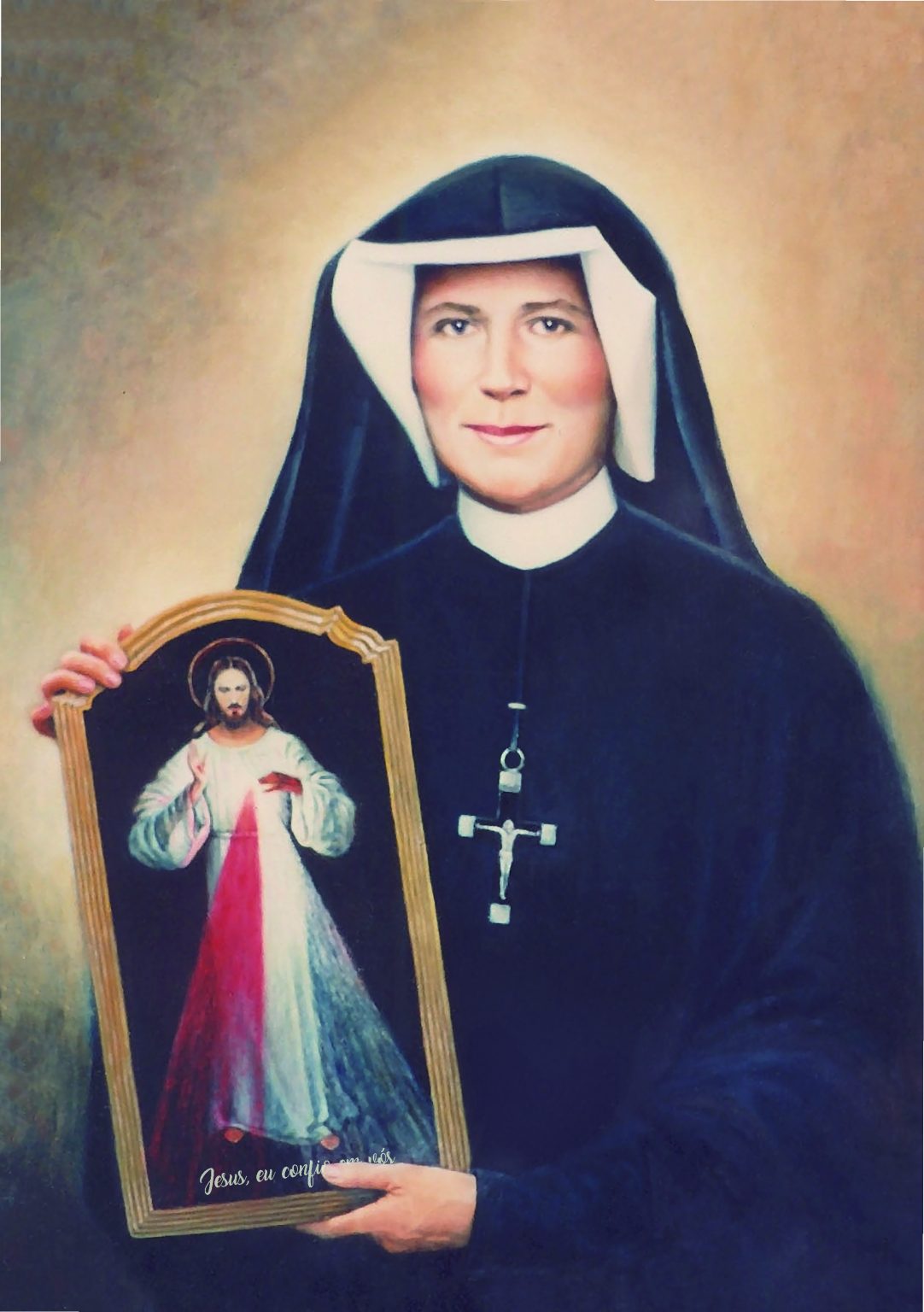 Santa Faustina dirige-se pela primeira vez ao pintor Eugeniusz ...